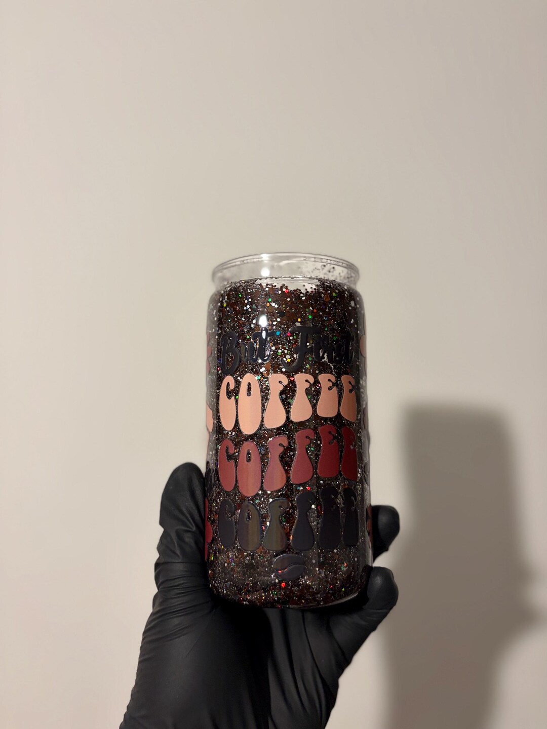 16oz “but First Coffee” Glitter Libby Cup - Etsy
