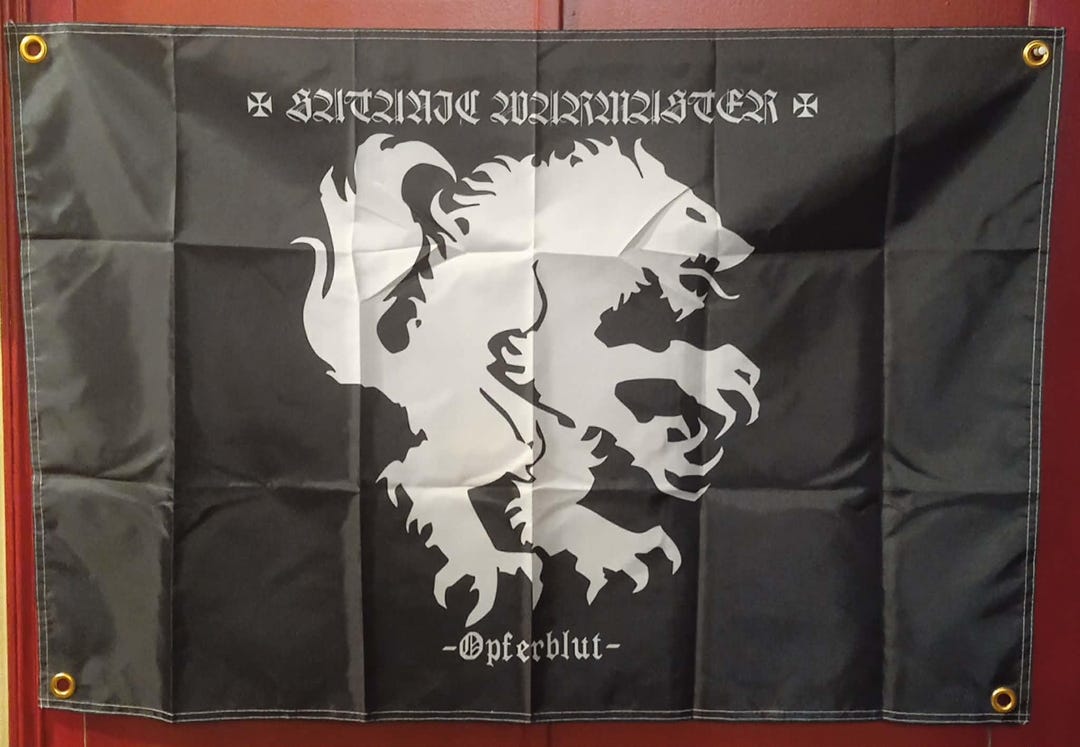 Satanic Warmaster Flag "logo" - Etsy