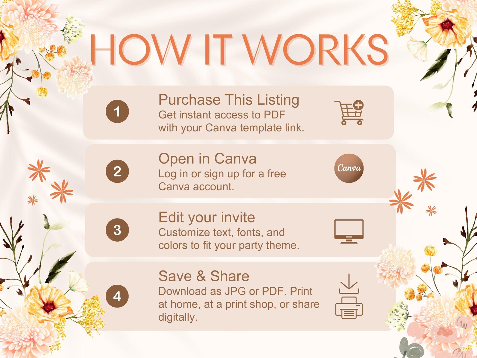 ピンクのリボンの誕生日招待状テンプレート - Etsy 日本