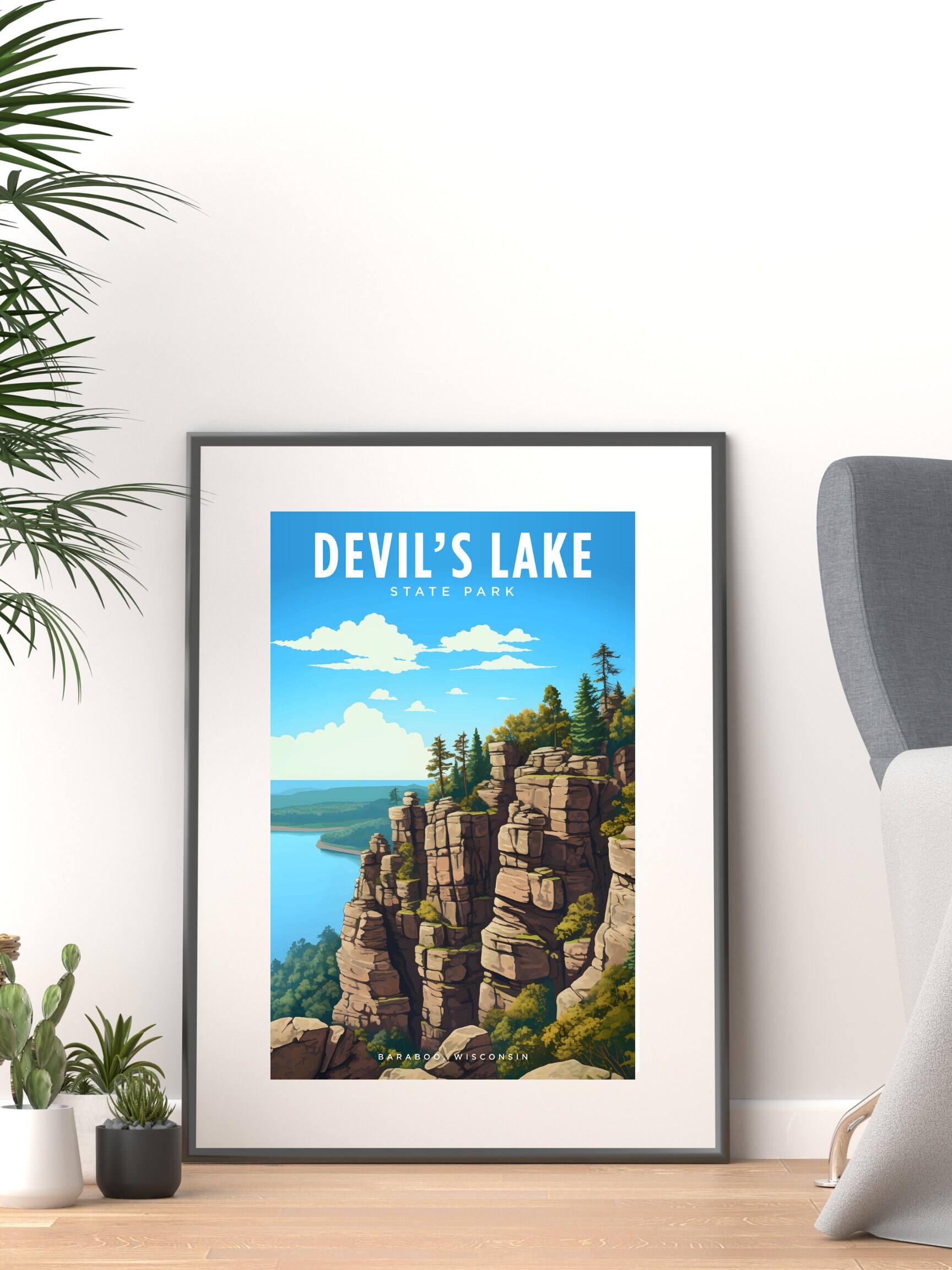 Devil's Lake State Park Quartzite Cliffs, Baraboo, WI - Perfect for Any ...