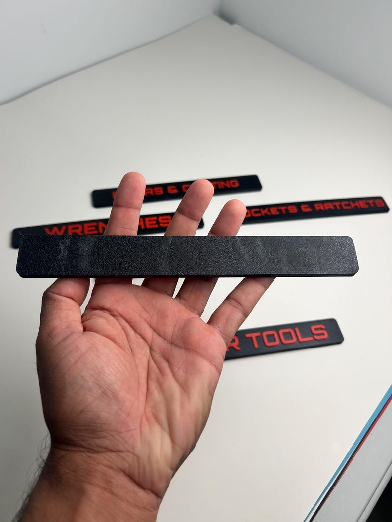 Magnetic Toolbox Labels for Mechanics | Custom Tool Drawer Organizer ...