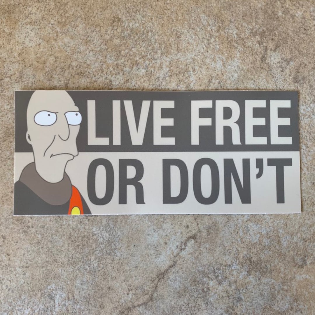 LIVE FREE or DON'T Neutral Stickers - Etsy