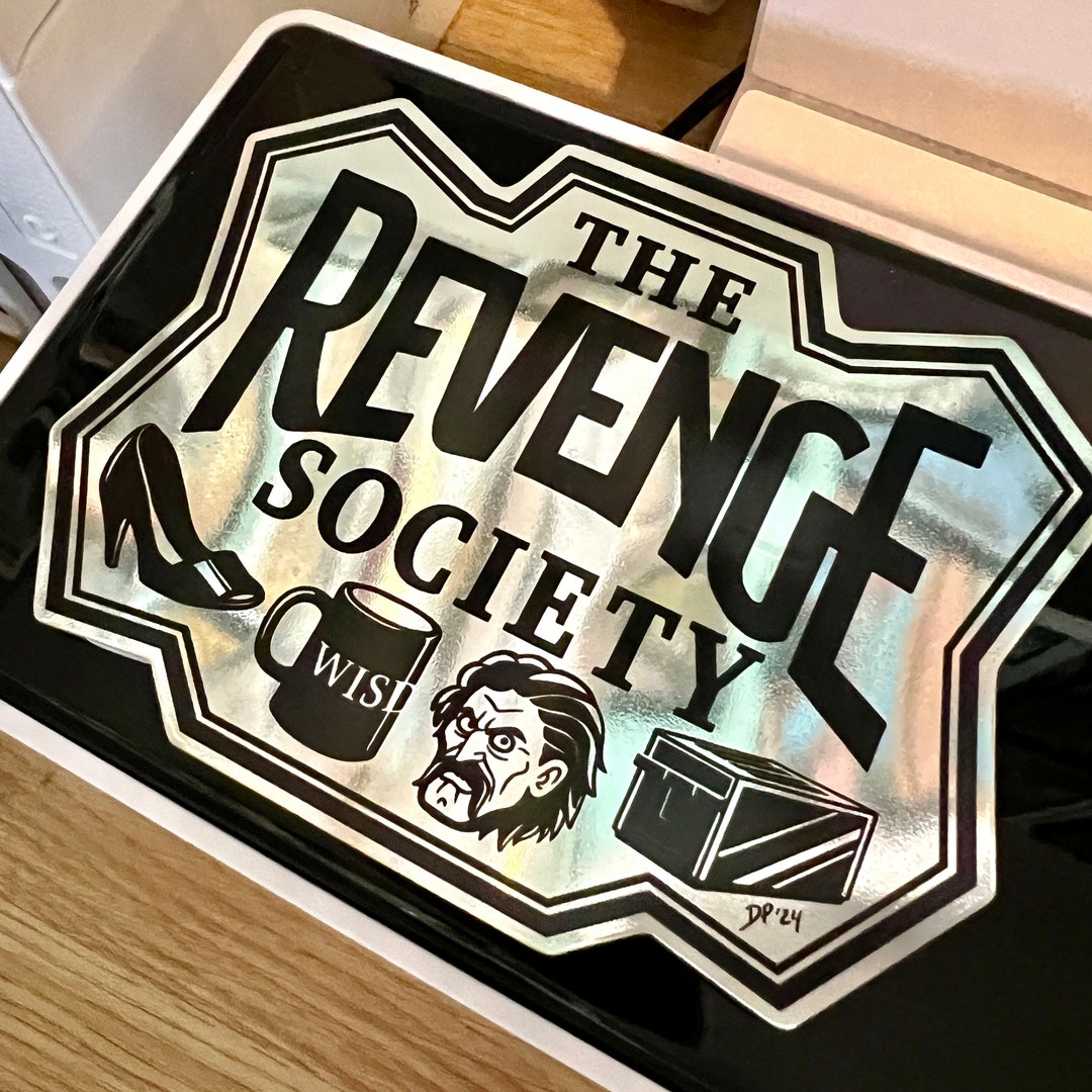 Revenge Society Vinyl Stickers - Etsy