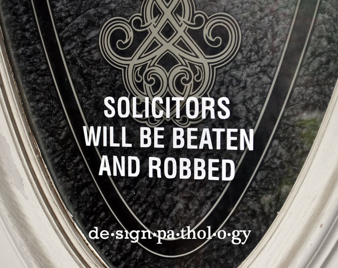 Solicitors Will Be Beaten and Robbed Vinyl Decal - Etsy