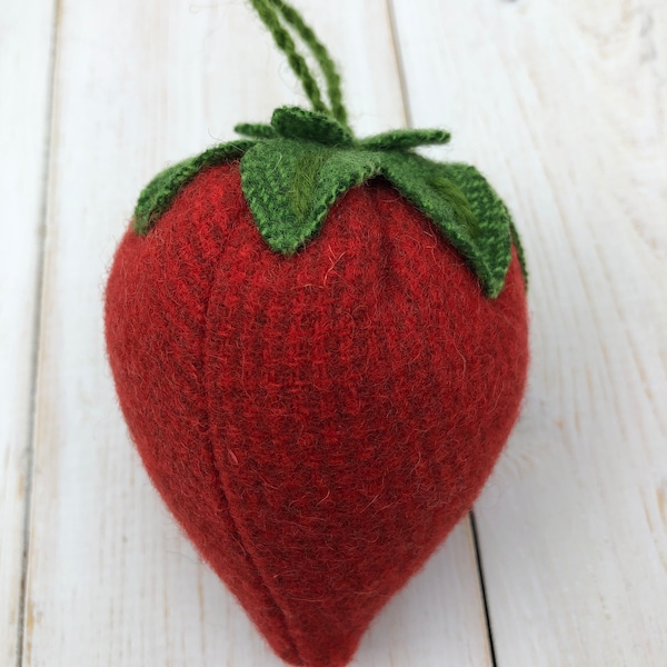 Strawberry Pincushion - Etsy