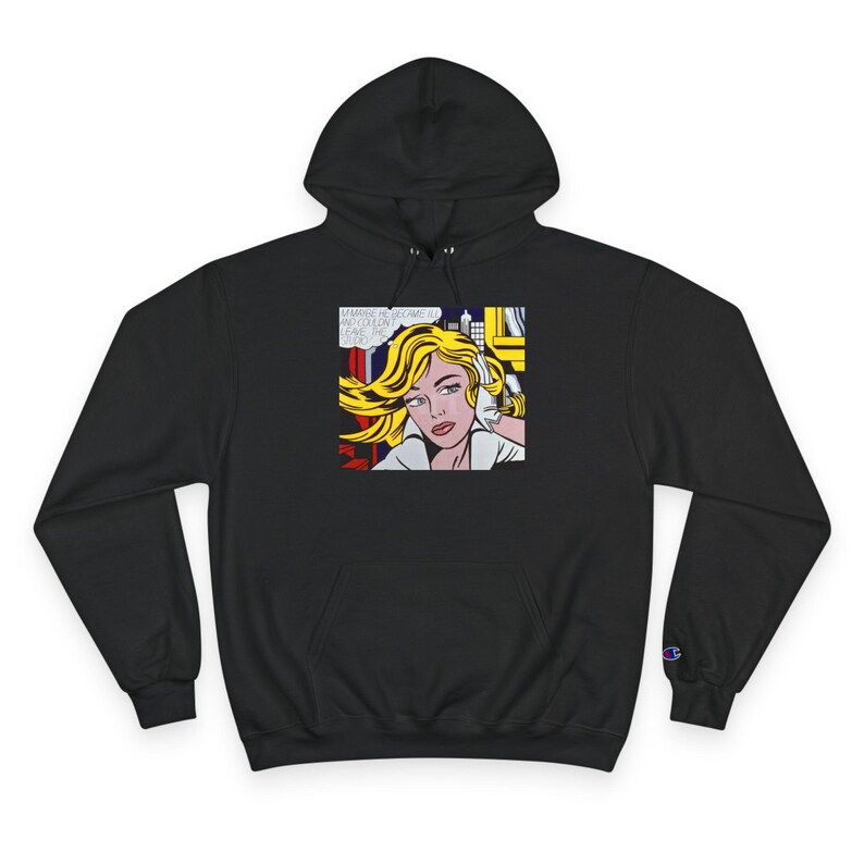 Pop Art Blonde Woman Hoodie | Retro Comic Style, Graphic Pullover - Etsy