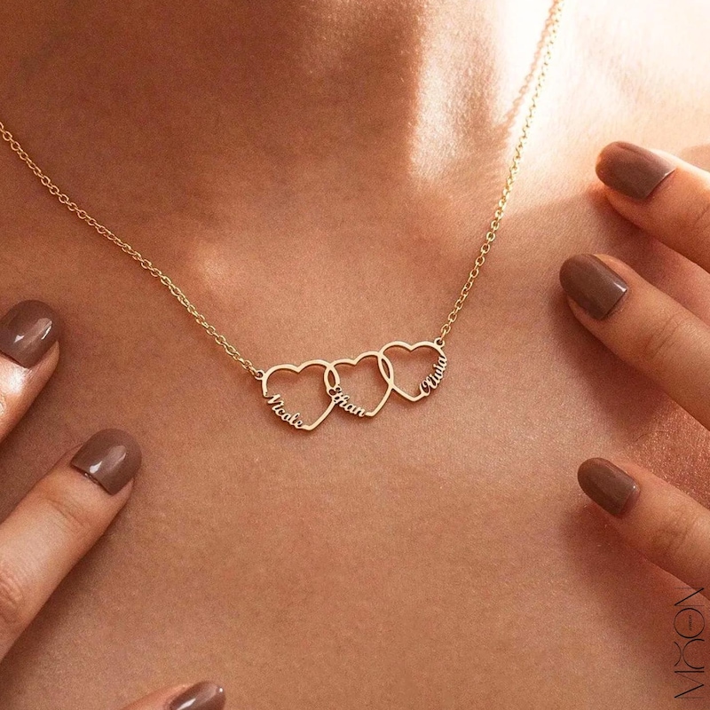 Custom Gold Pendant Couple - Etsy