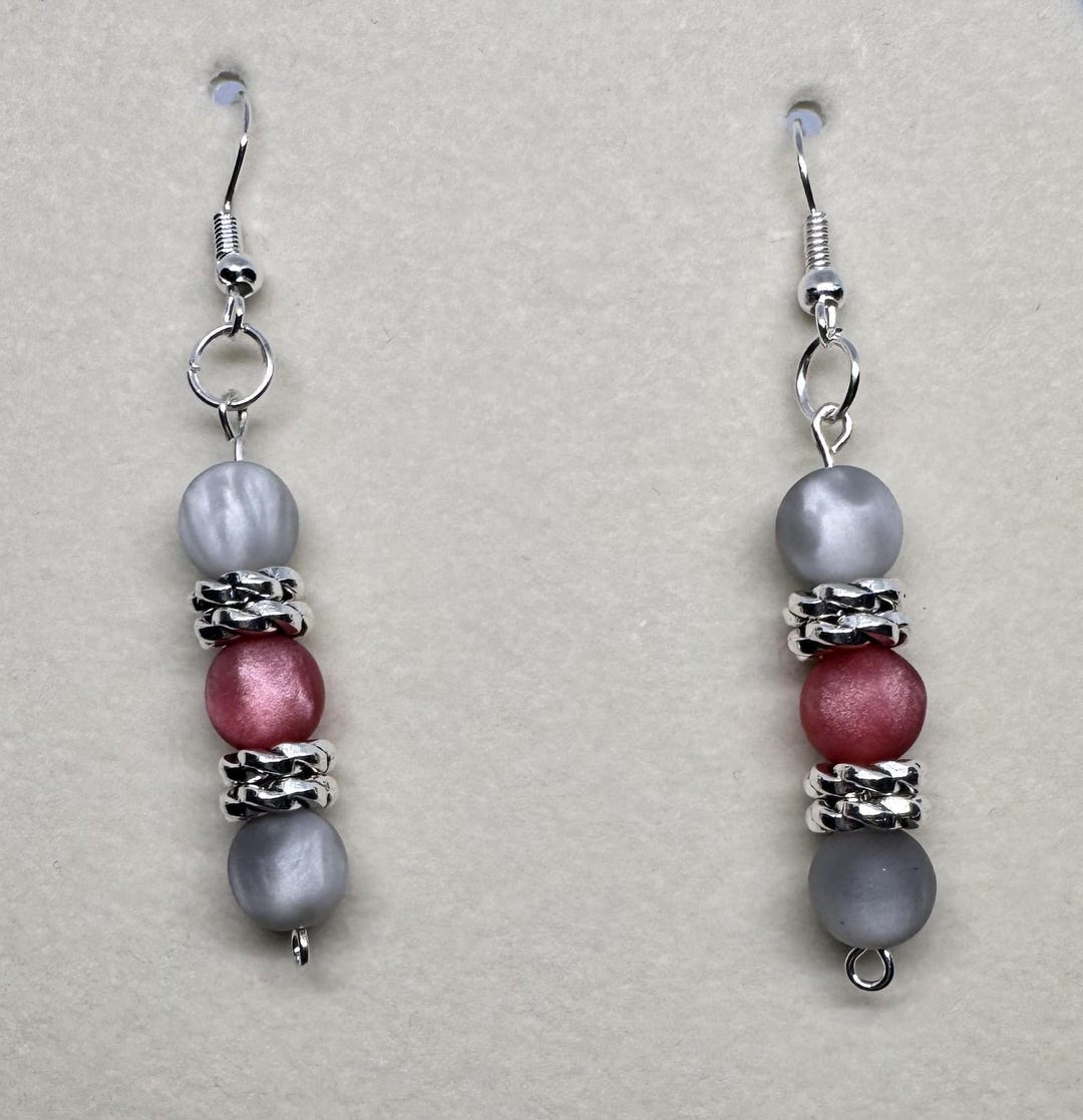 Ohio State Buckeyes Frosted Ombre Pearl Earring Set 3 - Free Shipping ...