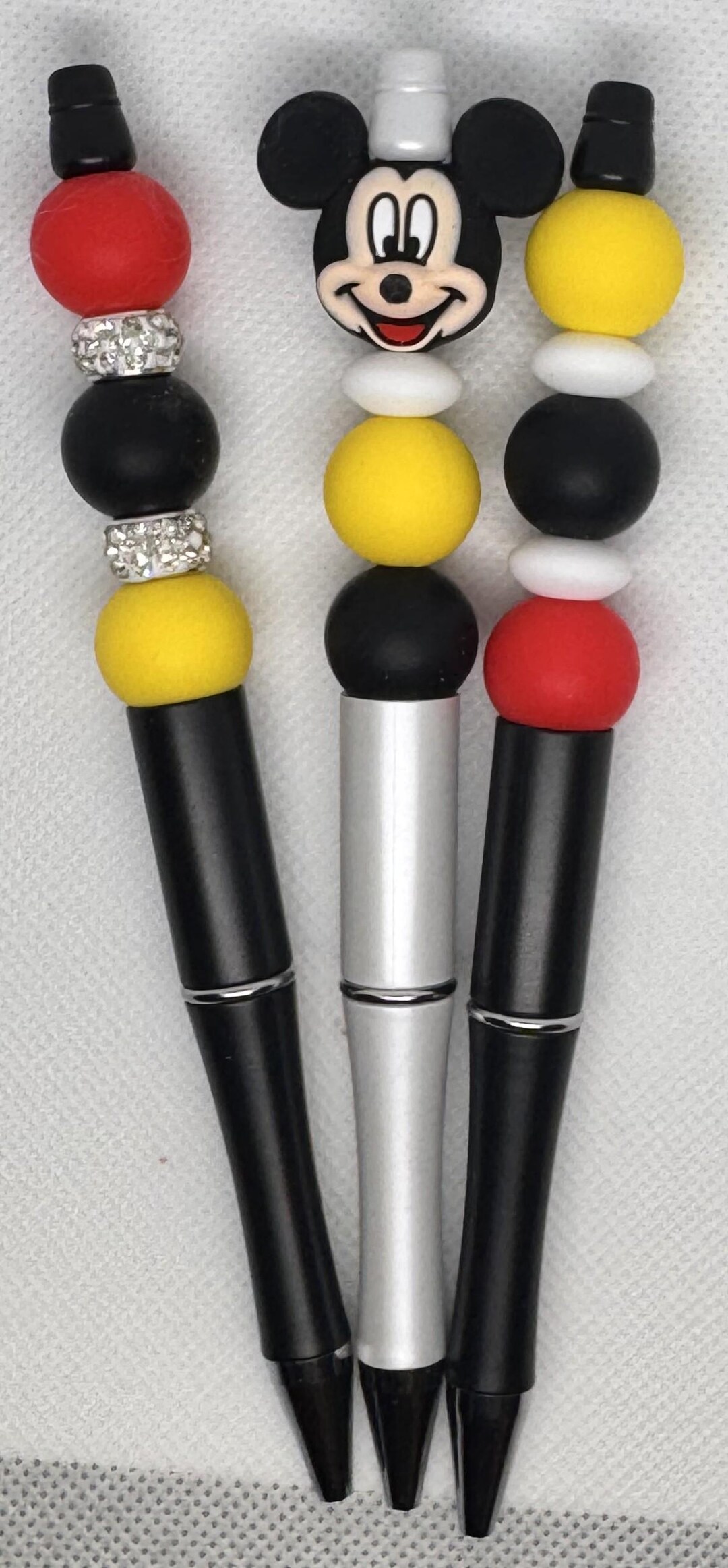 Set of 3 Mickey Mouse Themed Pens - FREE SHIPPING - Etsy