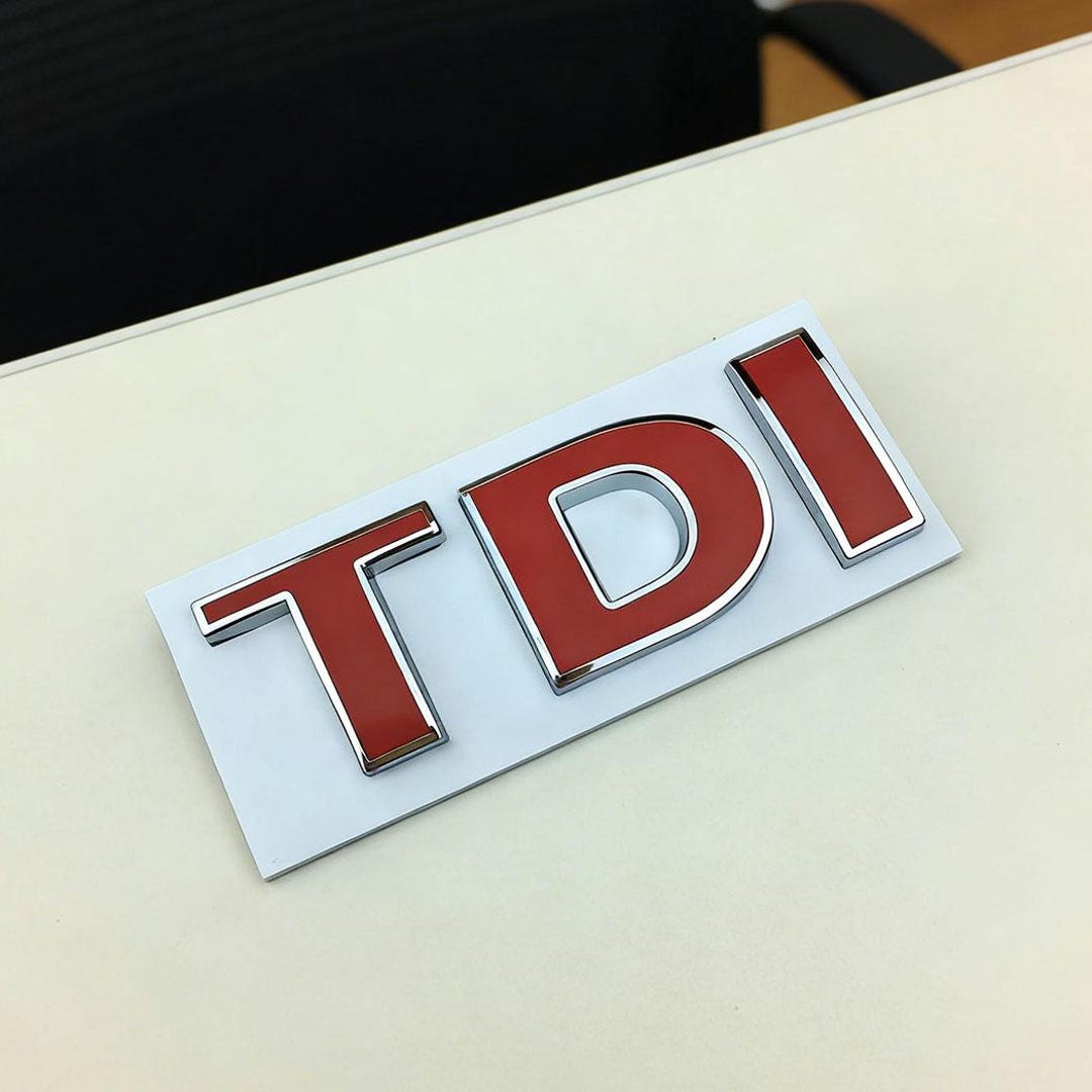 Metal TDI Letters Car Emblem Badge Sticker Auto Accessories - Etsy
