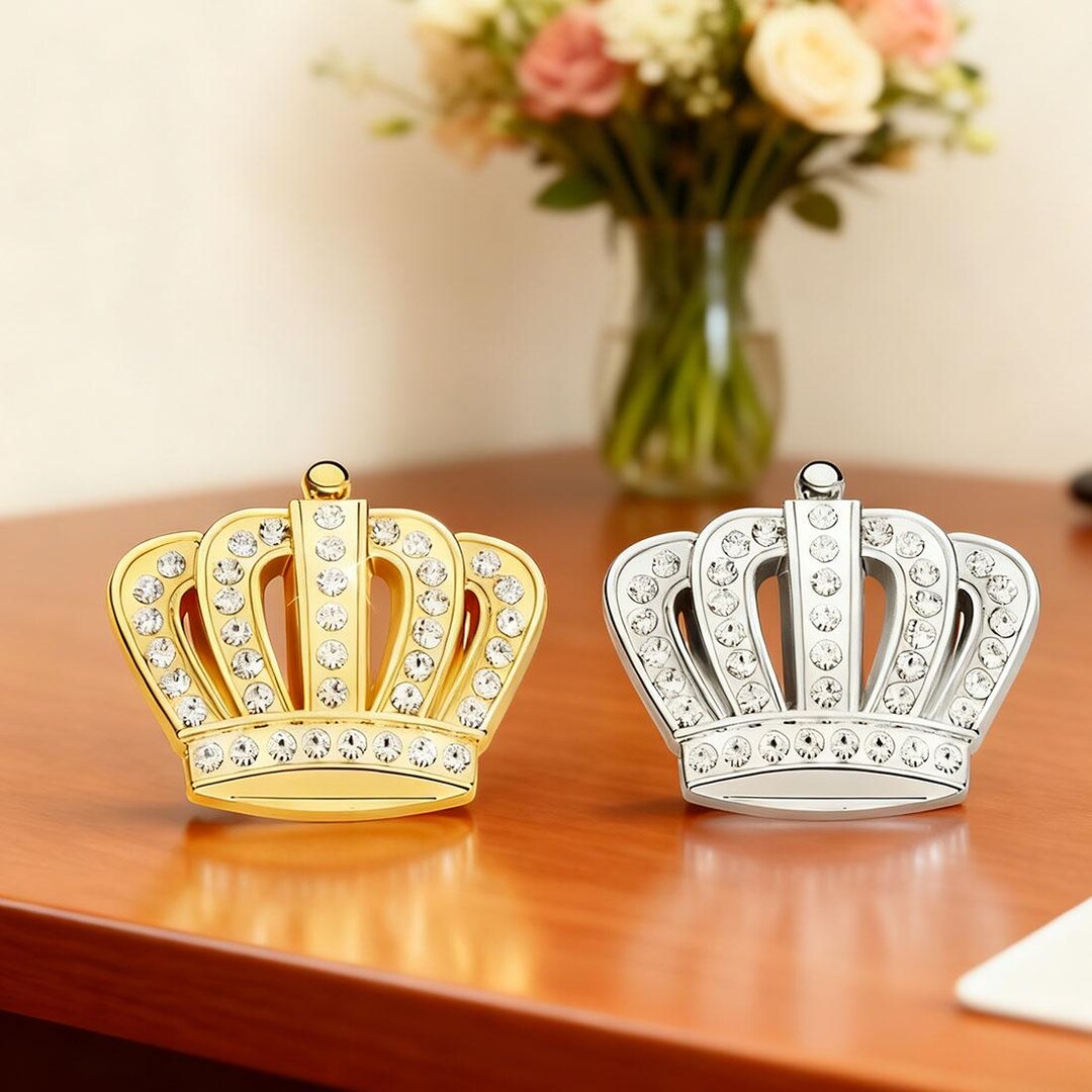 Rhinestone King Queen Crown Car Emblem Badge Sticker - Etsy