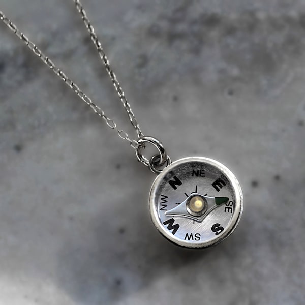 Compass Necklace - Etsy