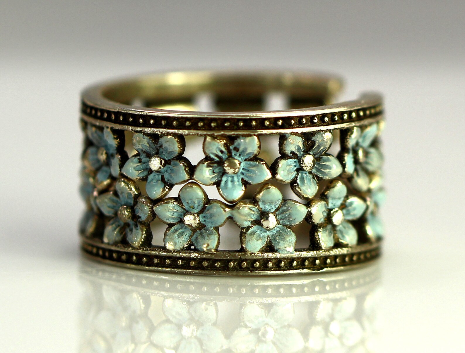 2 Forget Me Not Rings. Multible Wearing Combinations. Sterling | Etsy