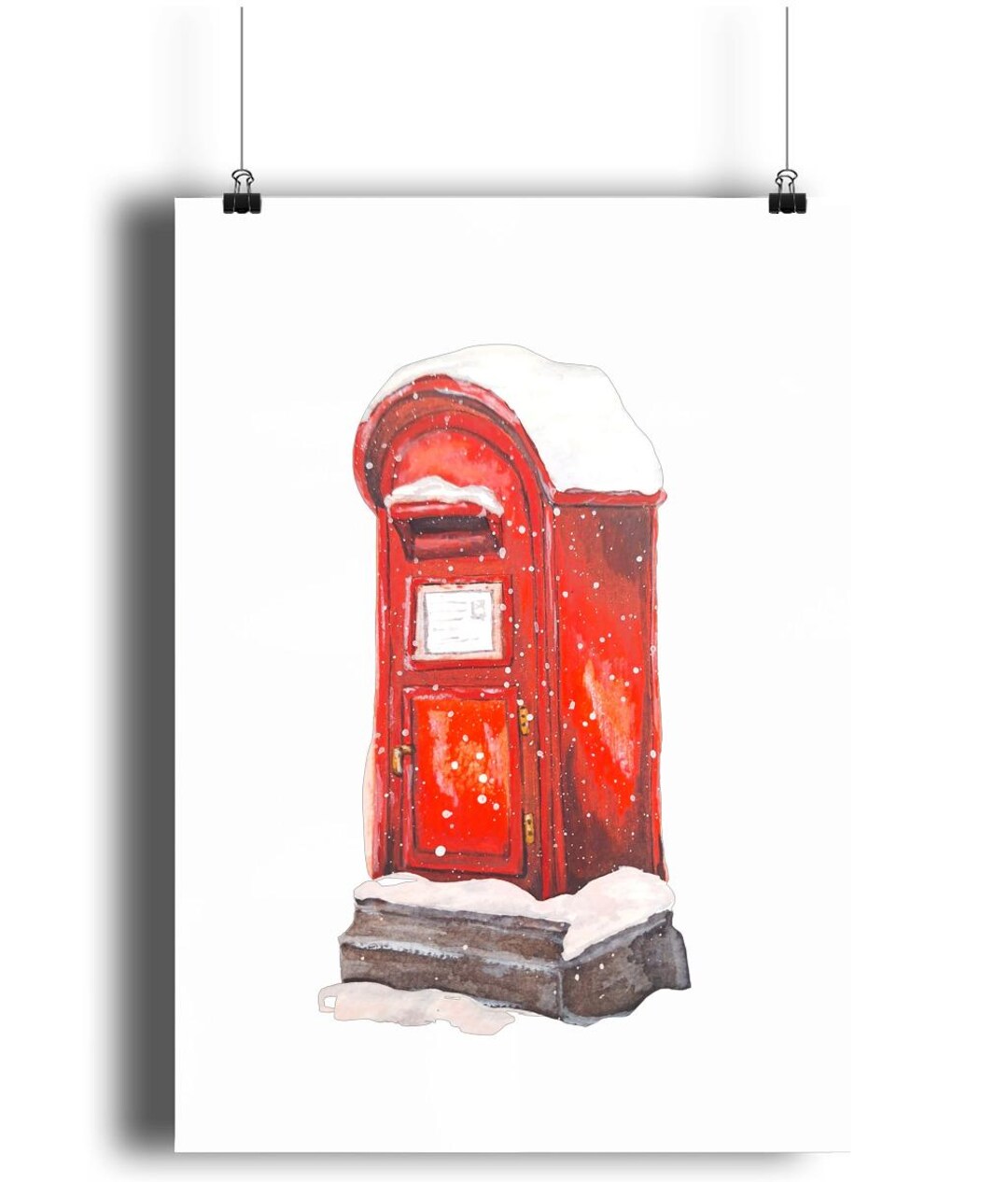 British Post Box Art Print | Giclée Illustration, UK Made - Etsy