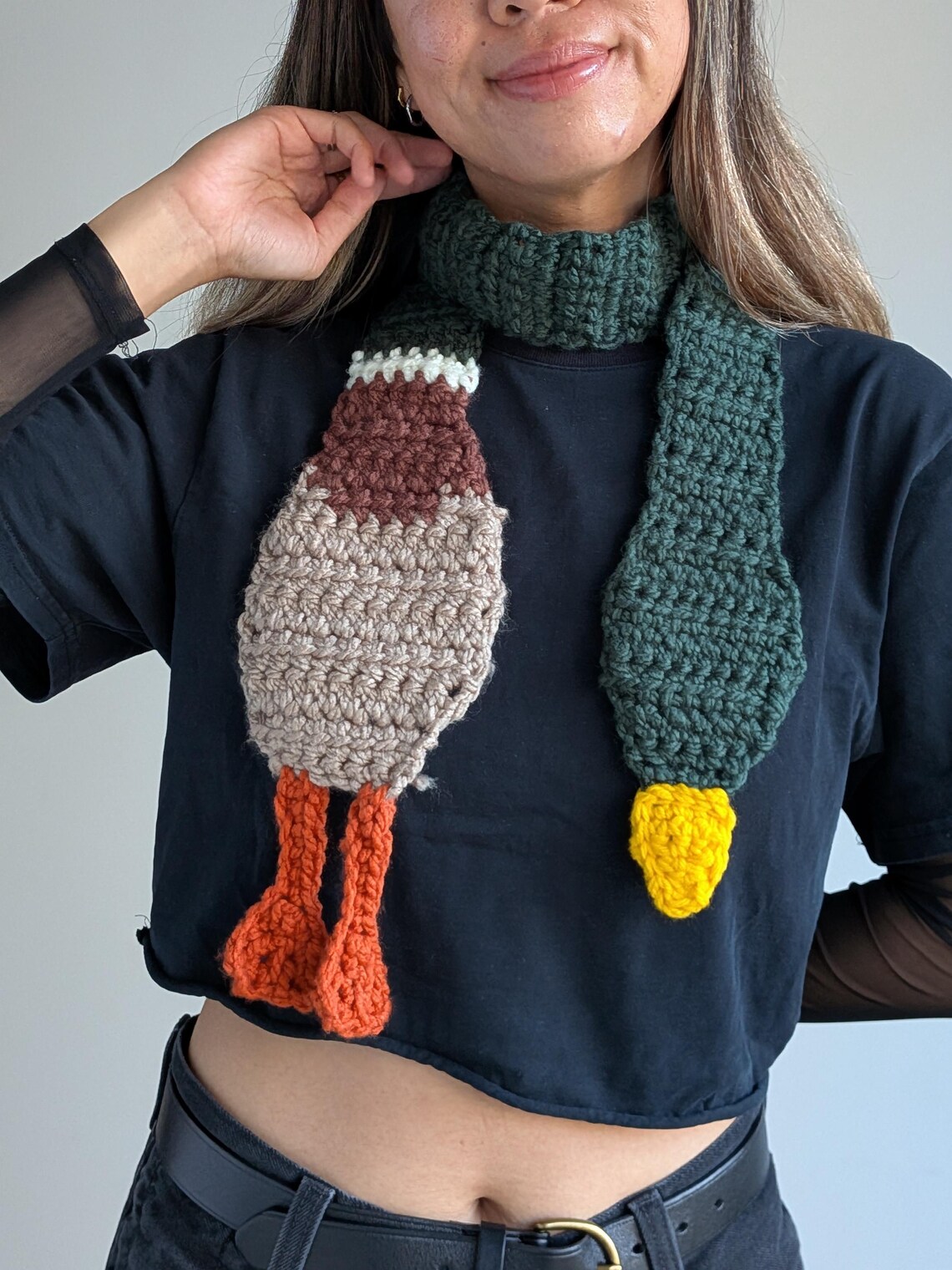 PDF ONLY Mallard Duck Scarf Crochet Pattern - Etsy