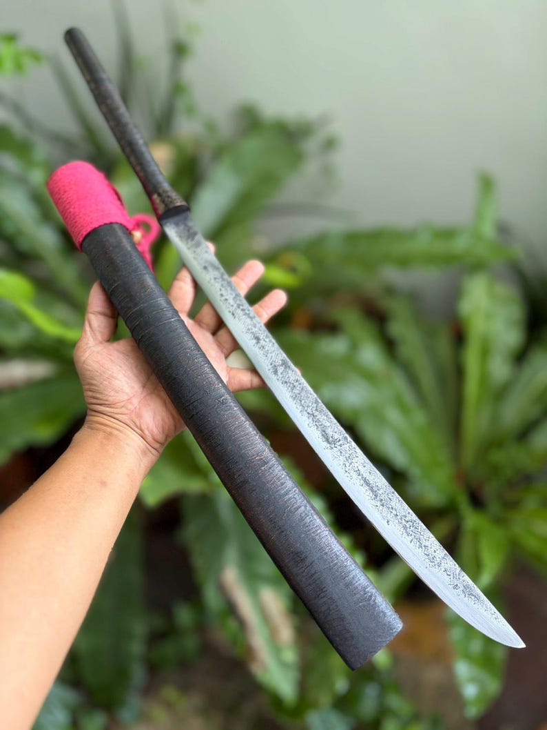 Machete/espada de acero forjado a mano de 42,4 cm (16,7 pulgadas ...