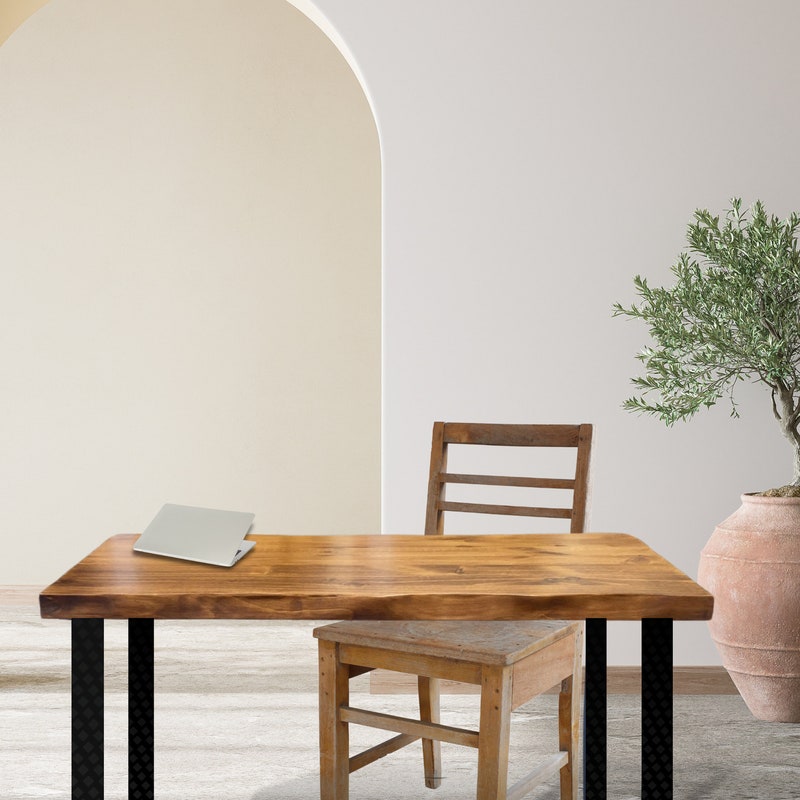 Solid Wood Desk - Etsy