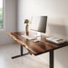 Walnut Live Edge Standing Desk | Adjustable Height Desk | Sit Stand ...