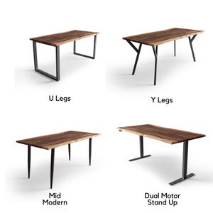 UMBUZO Natural Solid Wood Desk Light Colored Office Desk Thick Wood ...