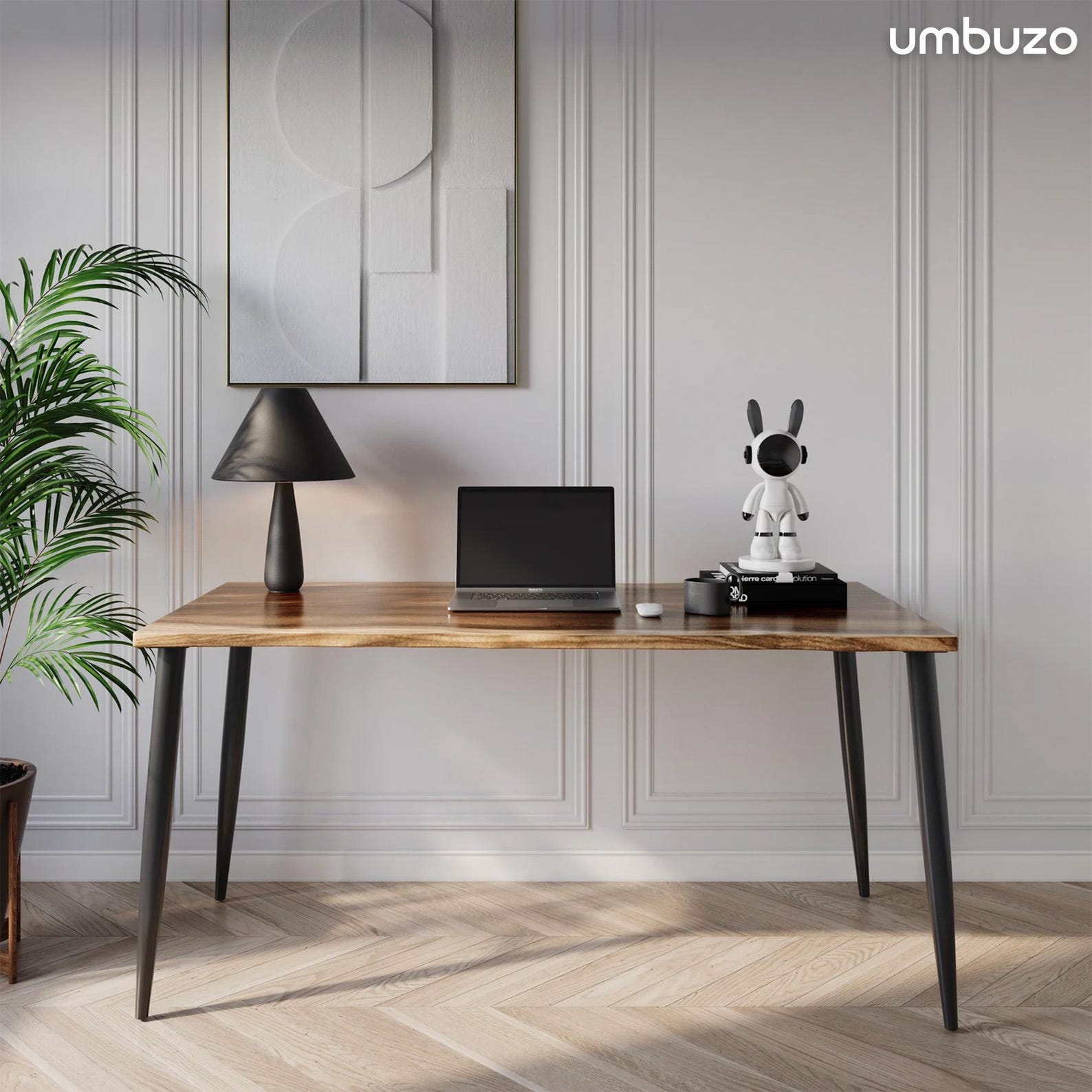Handcrafted Live-edge Acacia Wood Desk | Modern Rustic Style - Etsy