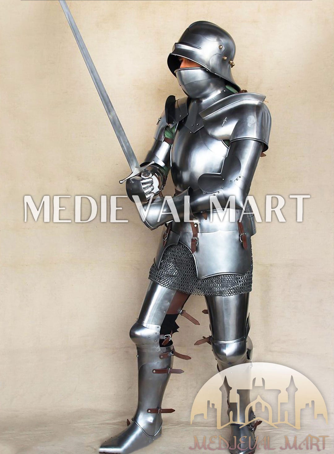 Medieval 15th Century Germans Knight Warrior Warble Full Body Complete ...