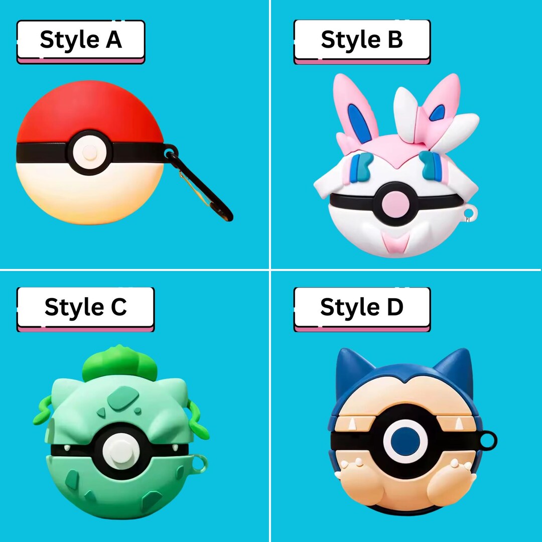 Anime Cartoon AirPod Case, AirPod Pro 3 Cases, Poke Cases for AirPod 4 ...