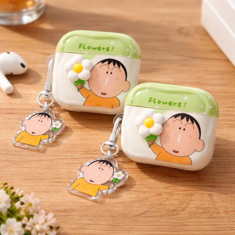 Shin Chan AirPod Case, Cartoon Case With Charm, for AirPod Pro 3 ...