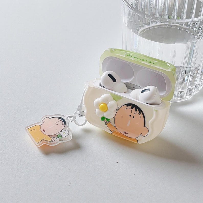 Shin Chan AirPod Case, Cartoon Case With Charm, for AirPod Pro 3 ...