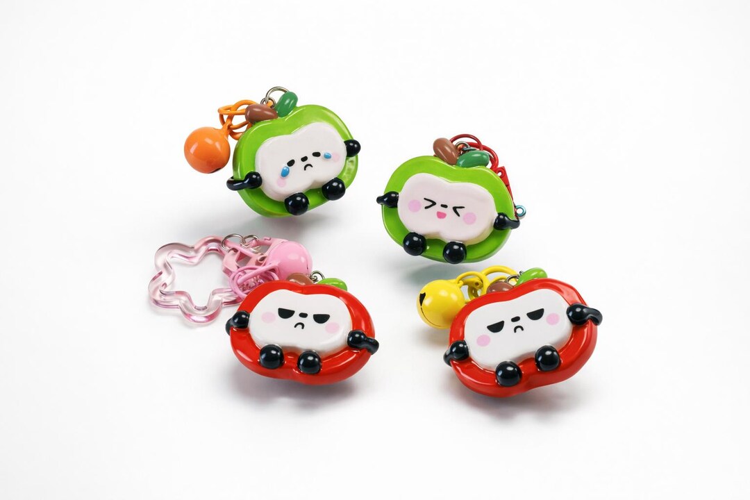HANDMADE Love and Deepspace Caleb Sunny Apple Keychain - Etsy
