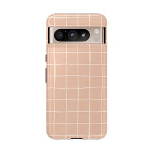 IPhone 16 Pro Case, Pink Checkered iPhone Case, Checkered Phone Case ...