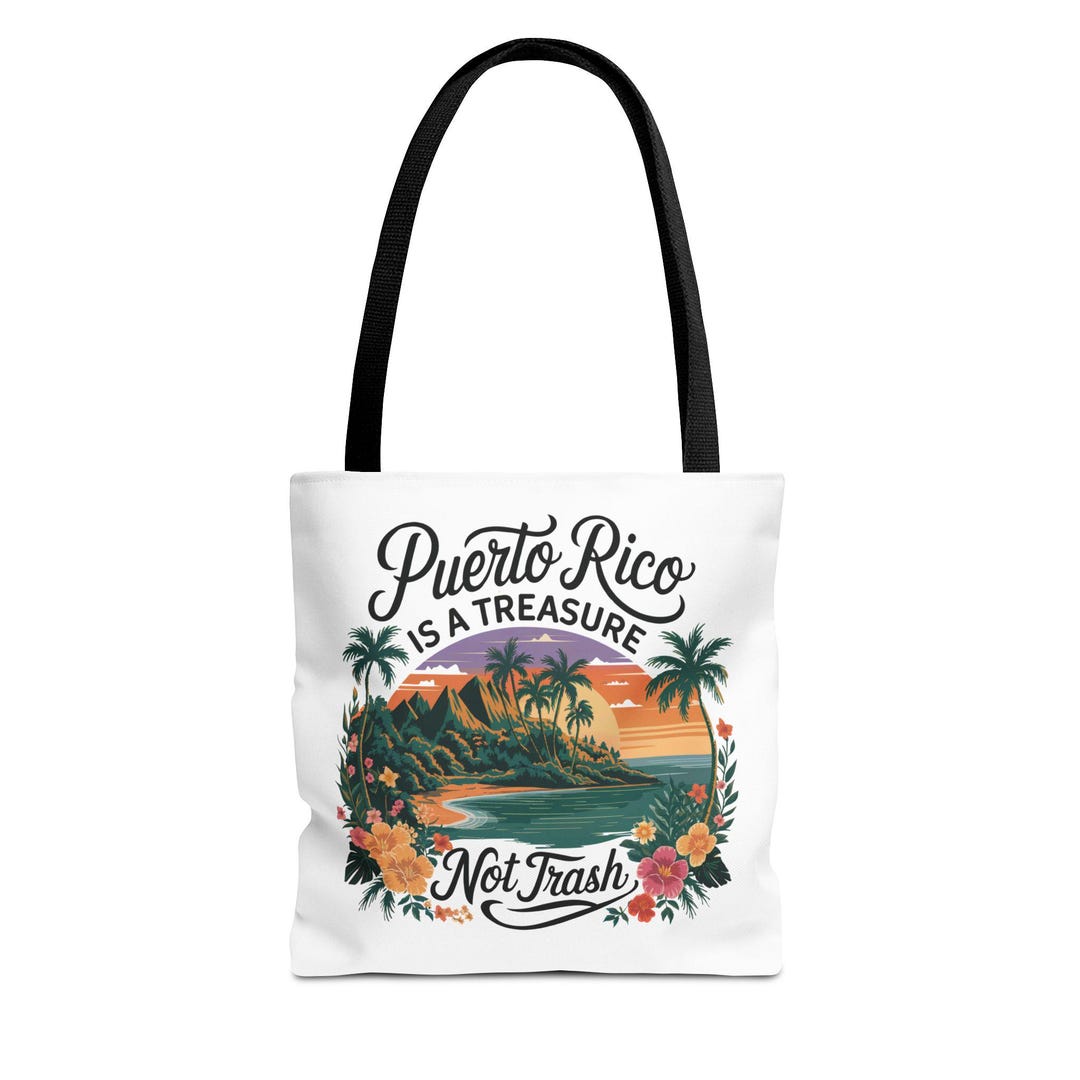 Puerto Rico Tote Bag, Puerto Rican Tote Bag, Puerto Rico is Not Trash ...