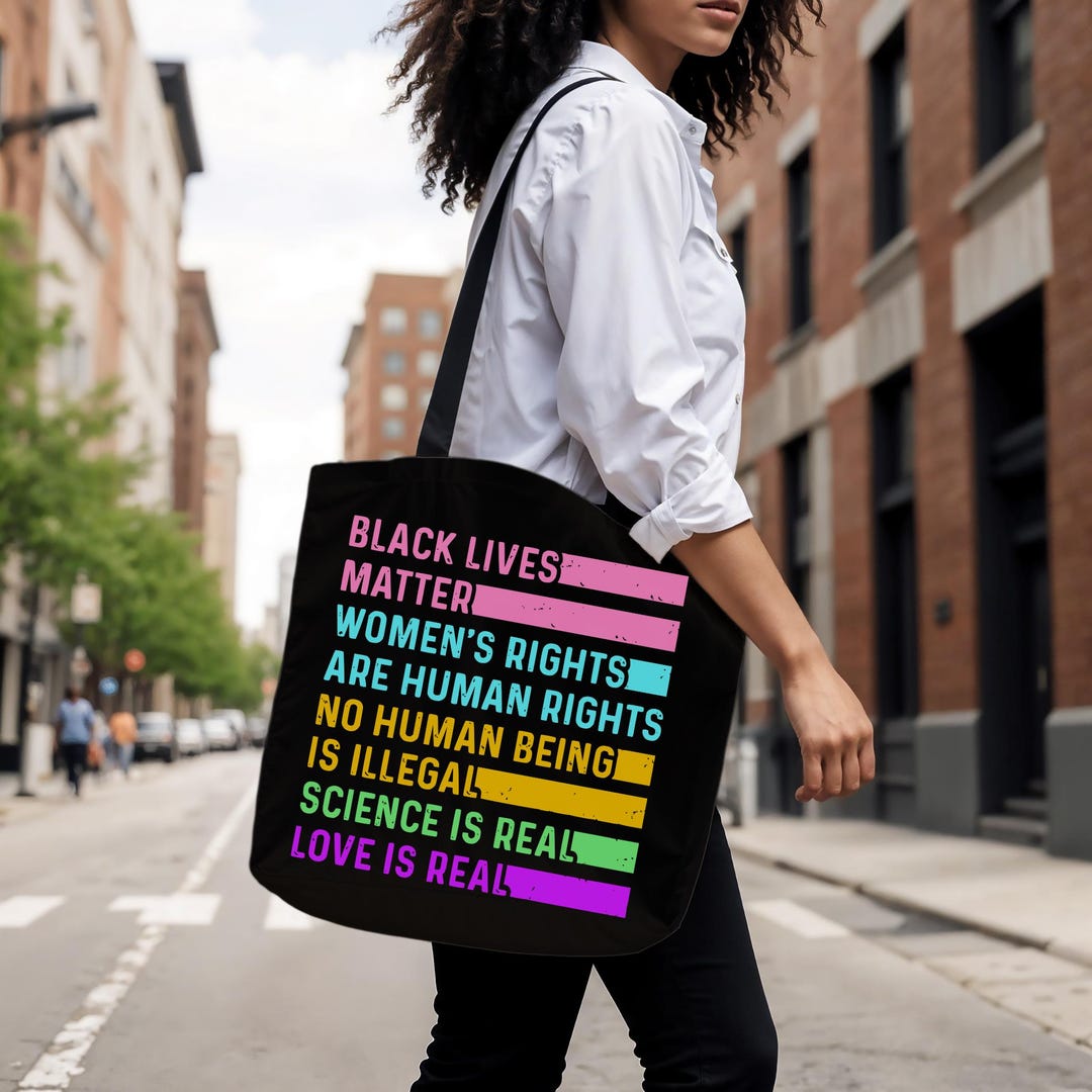 Human Rights Tote Bag, Reproductive Rights Tote Bag, BLM Bag, Vote ...