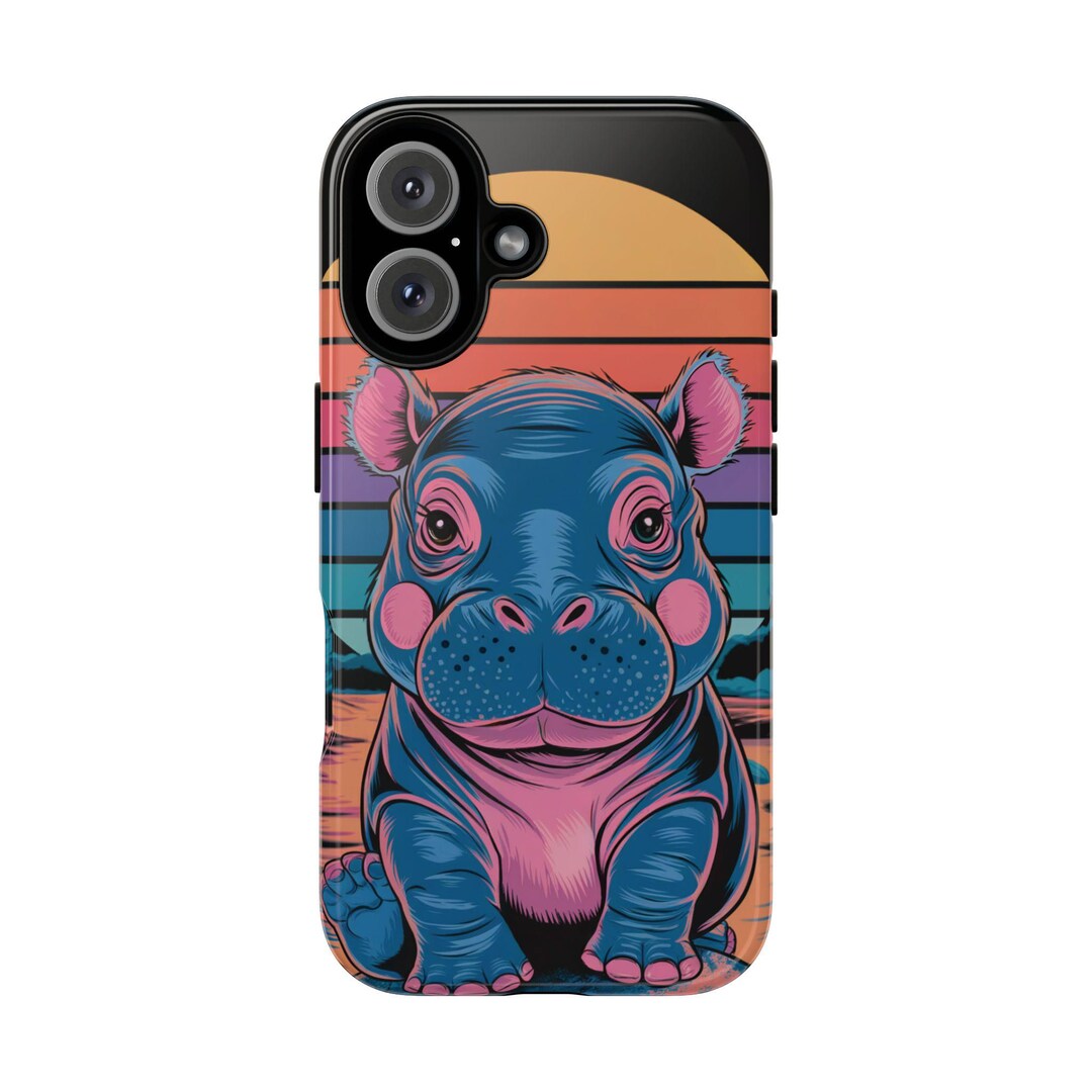 Hippo Phone Case, Moo Deng Phone Case, iPhone 16, iPhone 15, iPhone 14 ...