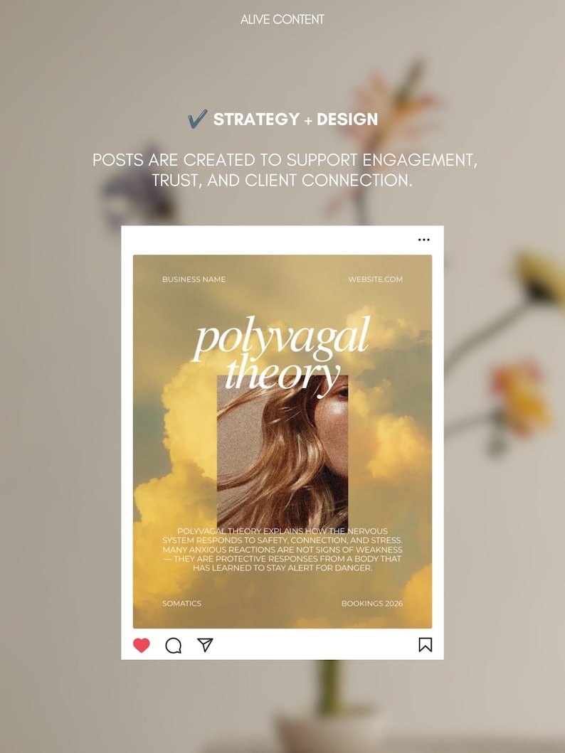 Modèles Instagram de thérapie somatique | Pack de contenu Régulation du ...