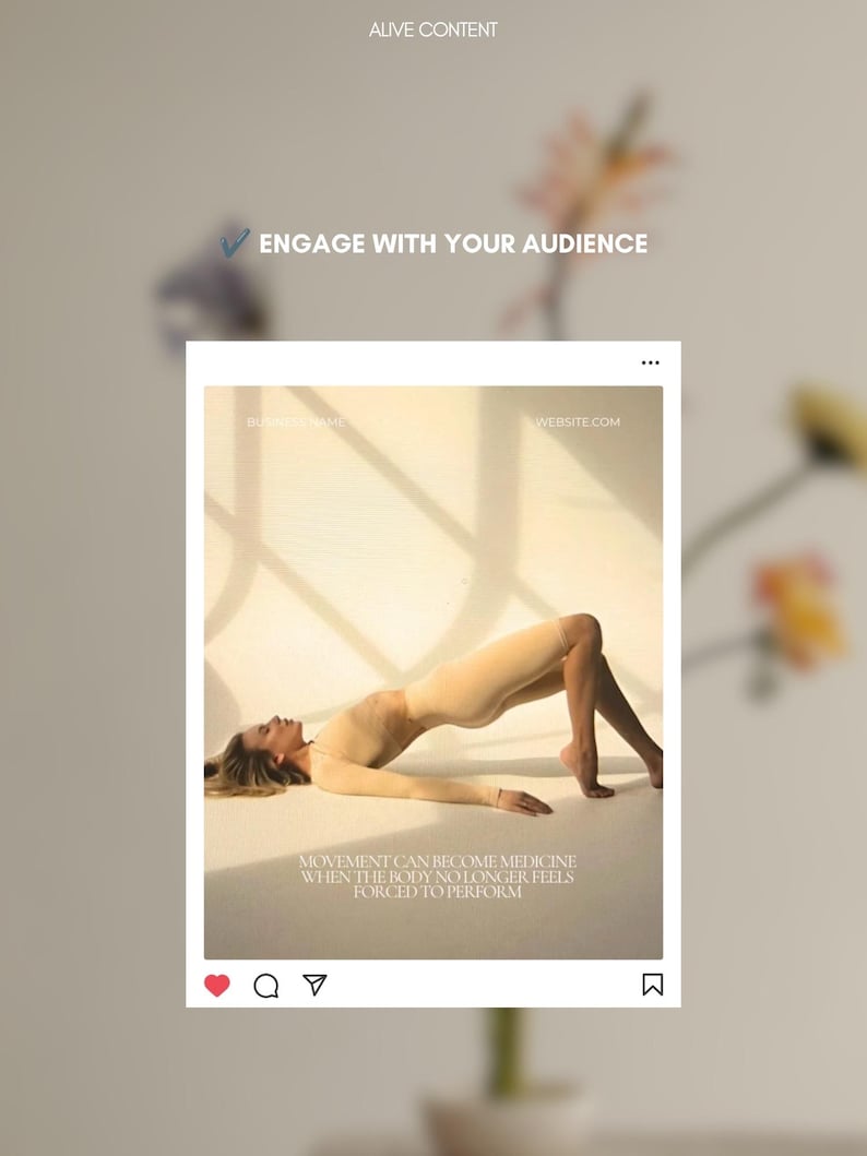 Wellness Instagram Post Templates | Somatics & Nervous System ...