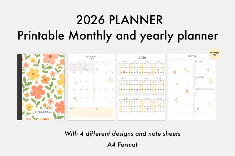 2026 Digital Planner, iPad Planner for Goodnotes, Printable PDF Weekly ...