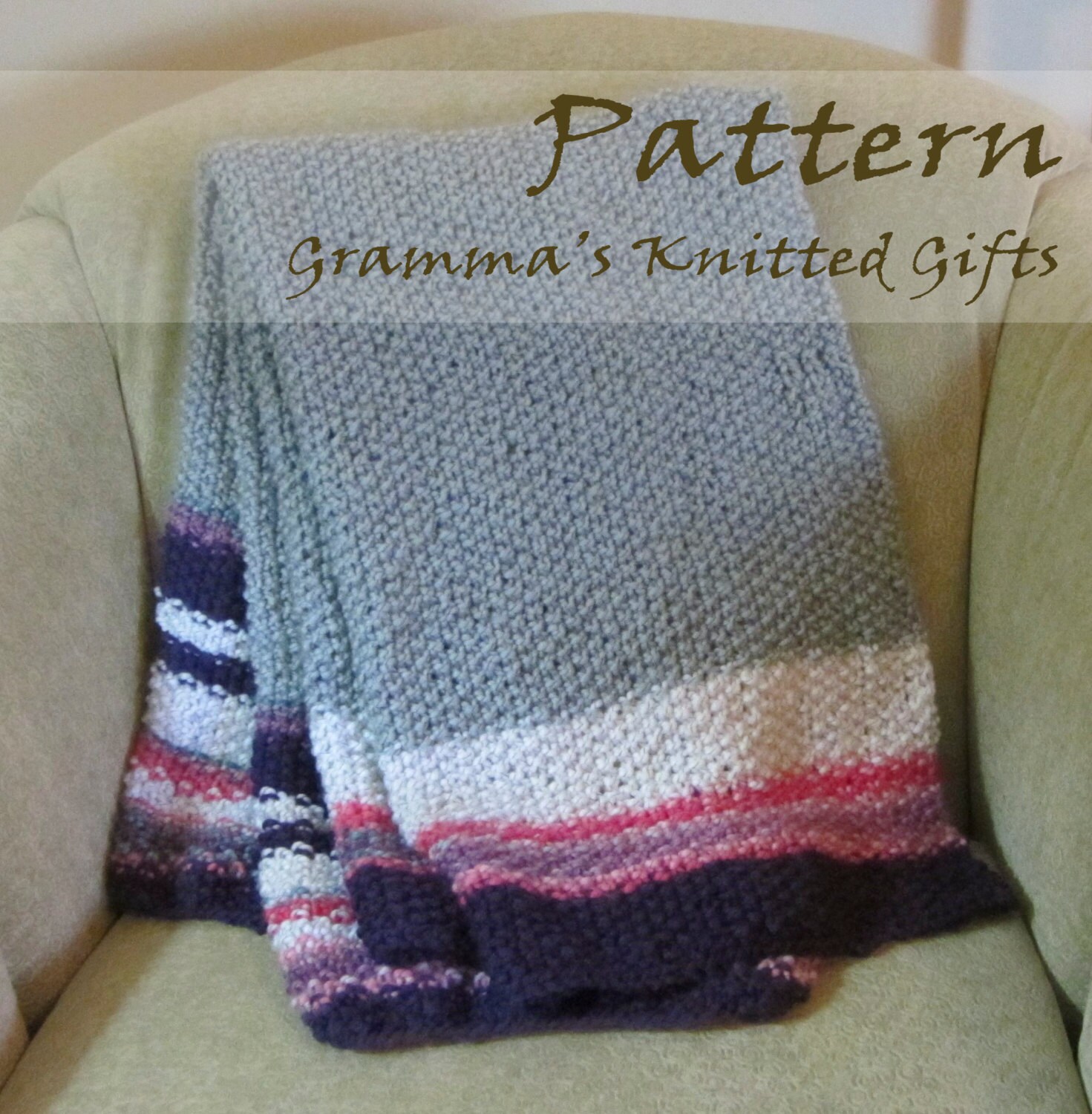 Baby Throw Blanket Knitting Pattern - Etsy
