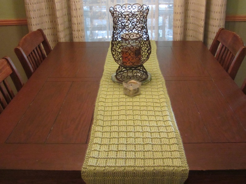 Knitted Table Runners Knitting Pattern | Etsy
