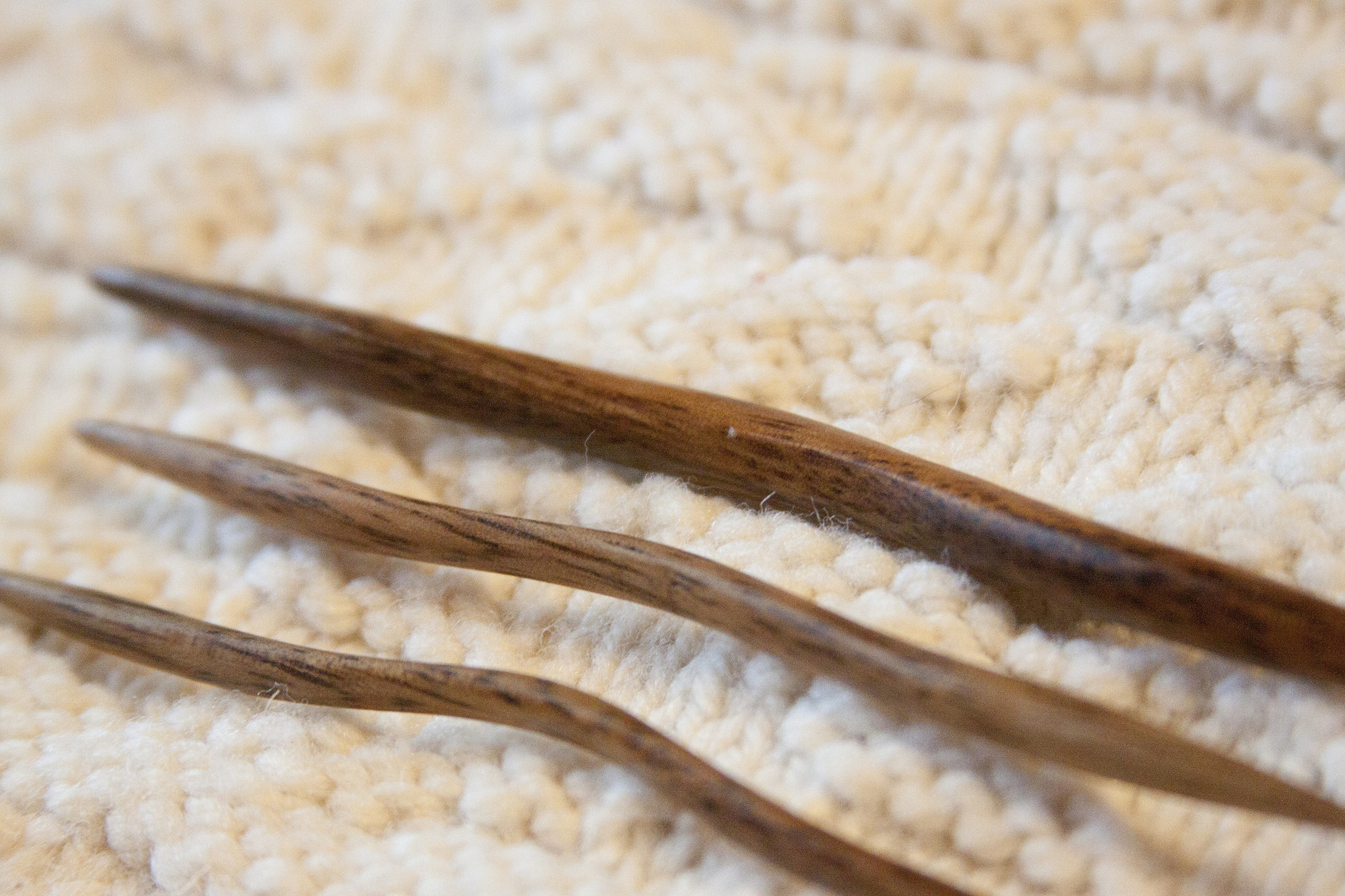 East Indian Walnut Cable Needles - Etsy