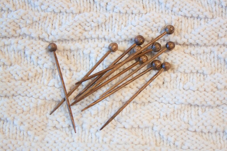 East Indian Walnut Seaming Pins | Etsy