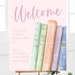 Book Club Welcome Sign Printable, Book Club Party Sign, Book Themed ...