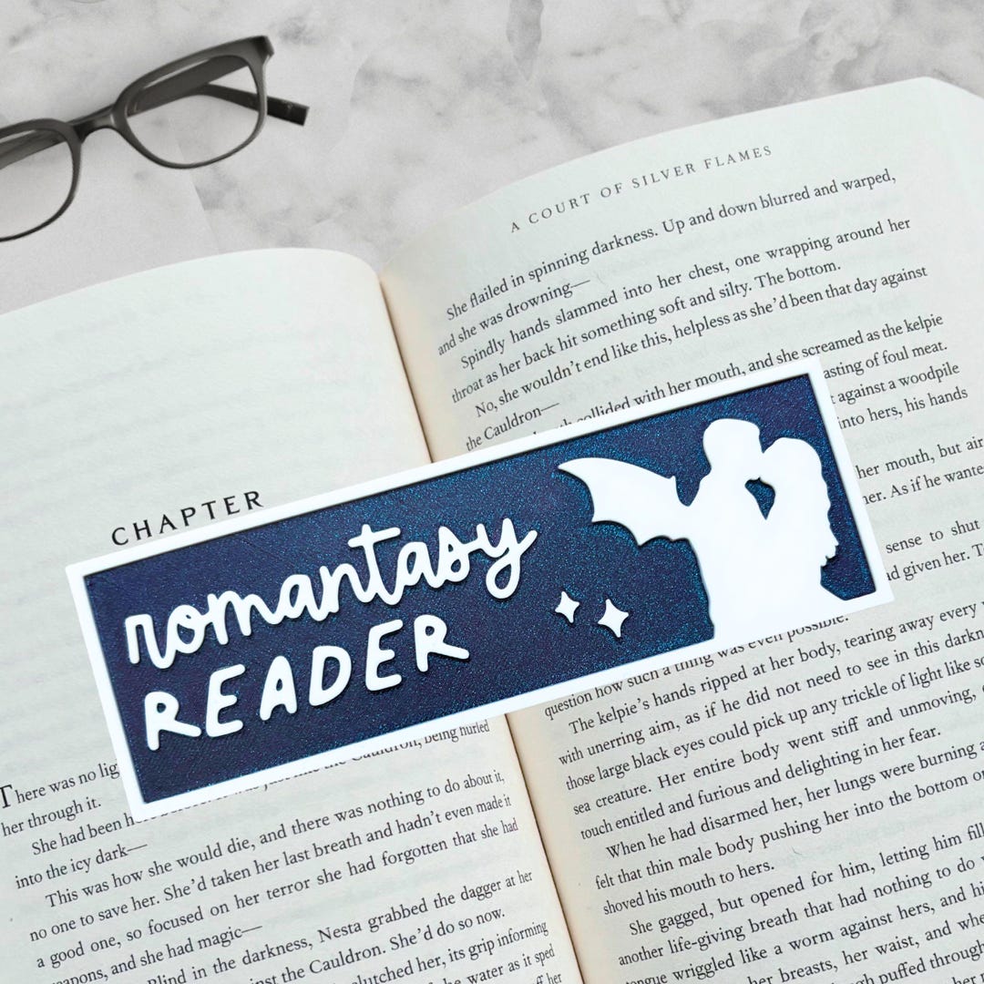 Romantasy Bookmark, 3D Printed Bookmark, 3D Printed Fantasy Bookmark ...