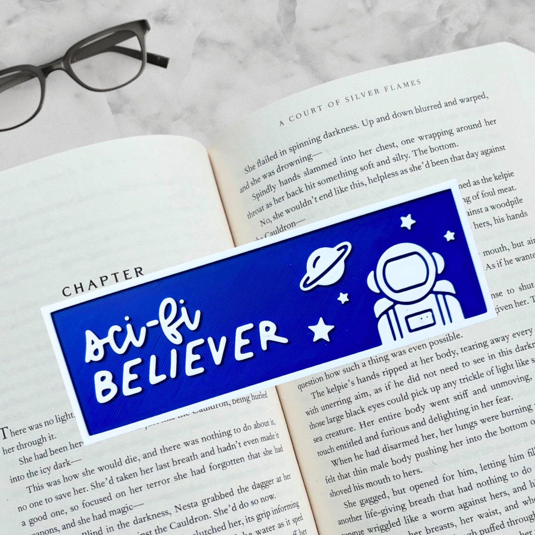 Sci-fi Bookmark, 3D Printed Bookmark, 3D Printed Sci Fi Bookmark ...
