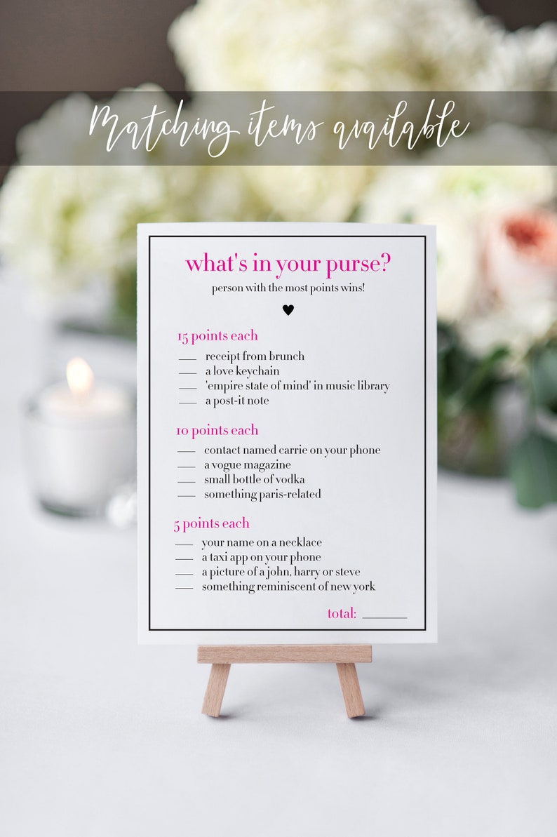 The Ultimate Sex And The City Bachelorette Party Printable Etsy