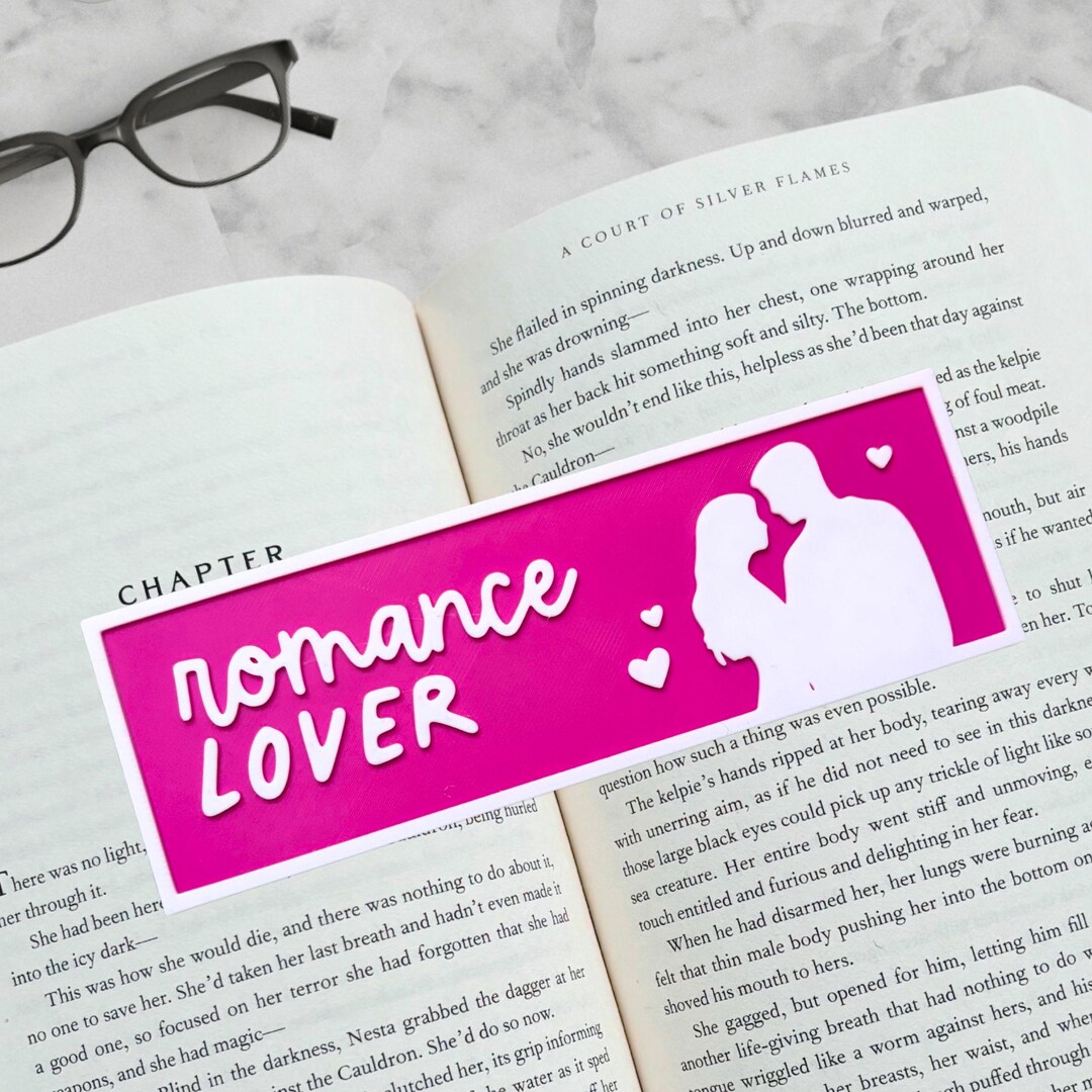 Romance Lover Bookmark, 3D Printed Bookmark, 3D Printed Romance ...