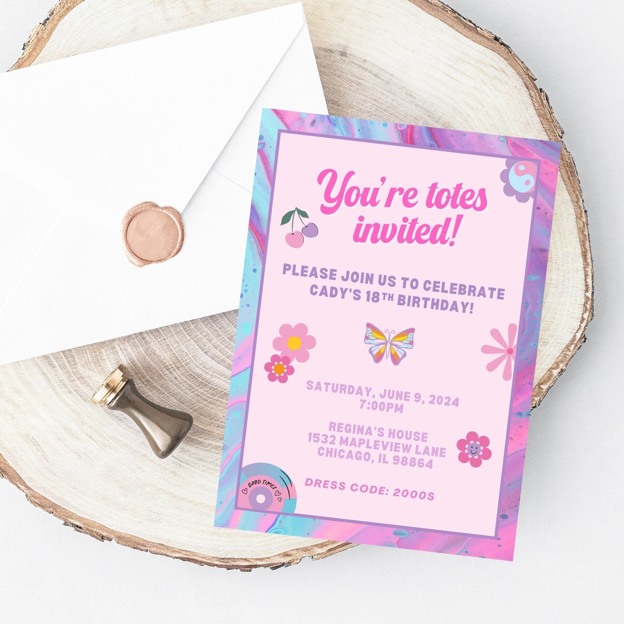2000s Party Invitation Printable 2000s Themed Invitation - Etsy Canada