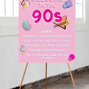 90s Party Favor Party Printable, 90's Party Favor Sign, 90s Party ...