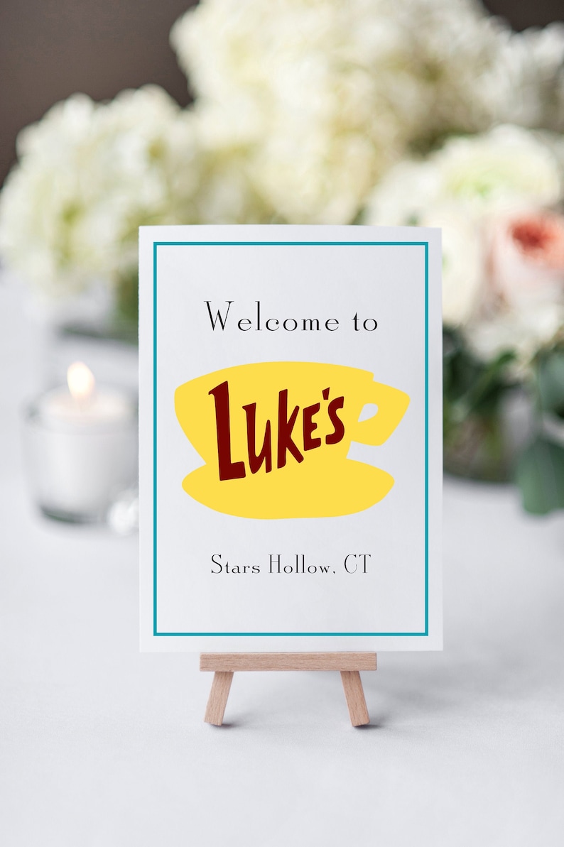 Gilmore Girls Luke's Diner Sign Printable Gilmore Girls | Etsy