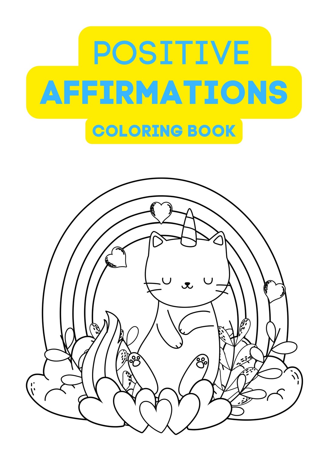 Positive Affirmations Coloring Book for Kids | 19 Printable Mindfulness ...