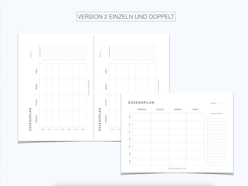 Weekly Meal Plan PDF, Printable Meal Plan, Weekly Meal Plan With ...